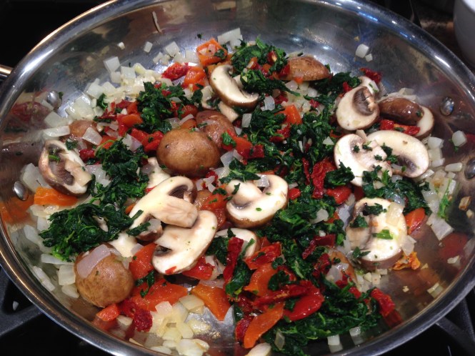 Three Cheese Spinach Strata with Sundried Tomatoes and Peppers – You ...