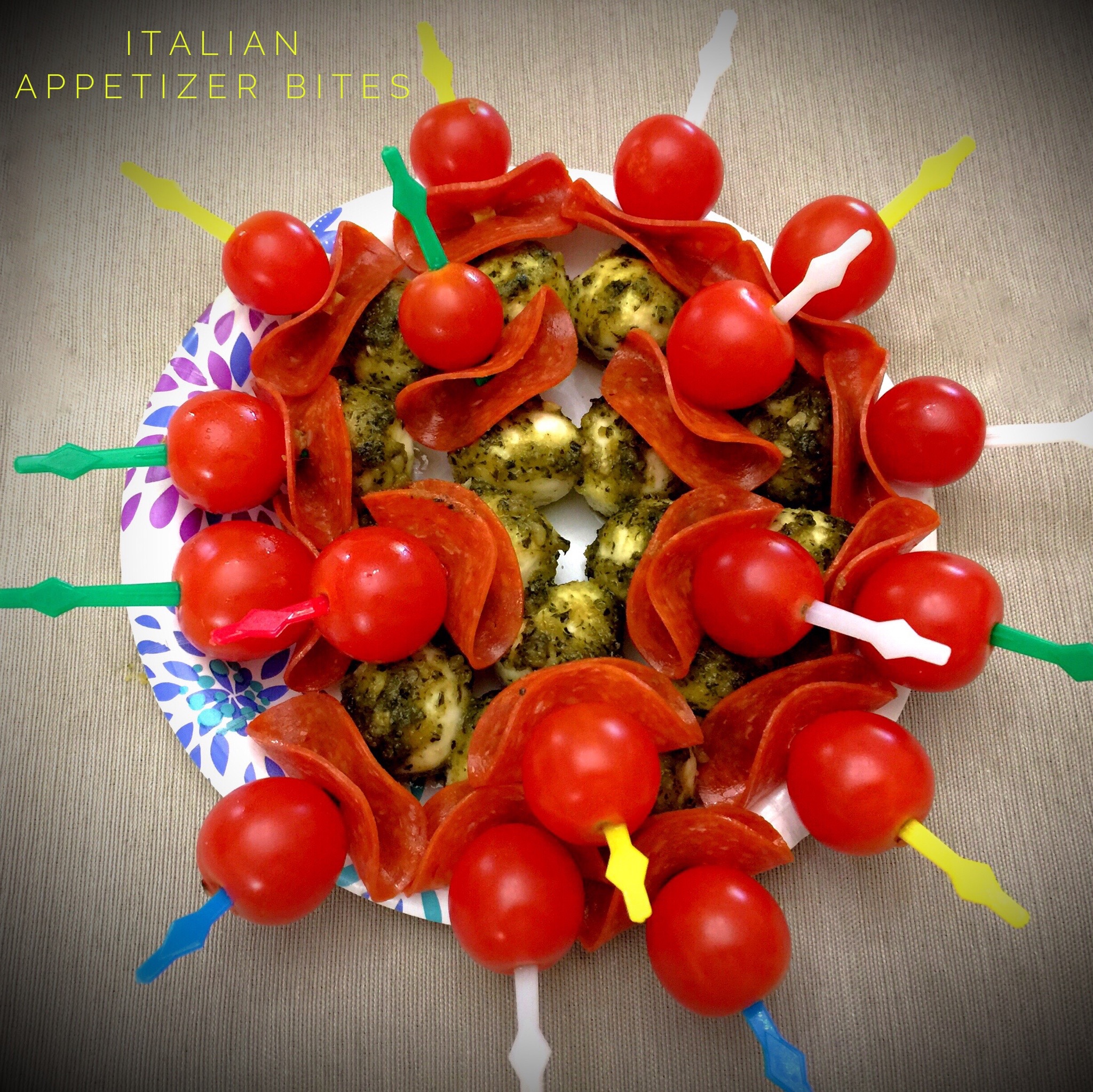 Skewered Italian Appetizer Bites… – You Betcha Can Make This!